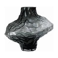 Kmonabie Hand Blown Textured Glass Vase, Modern Flower Vase Table ...