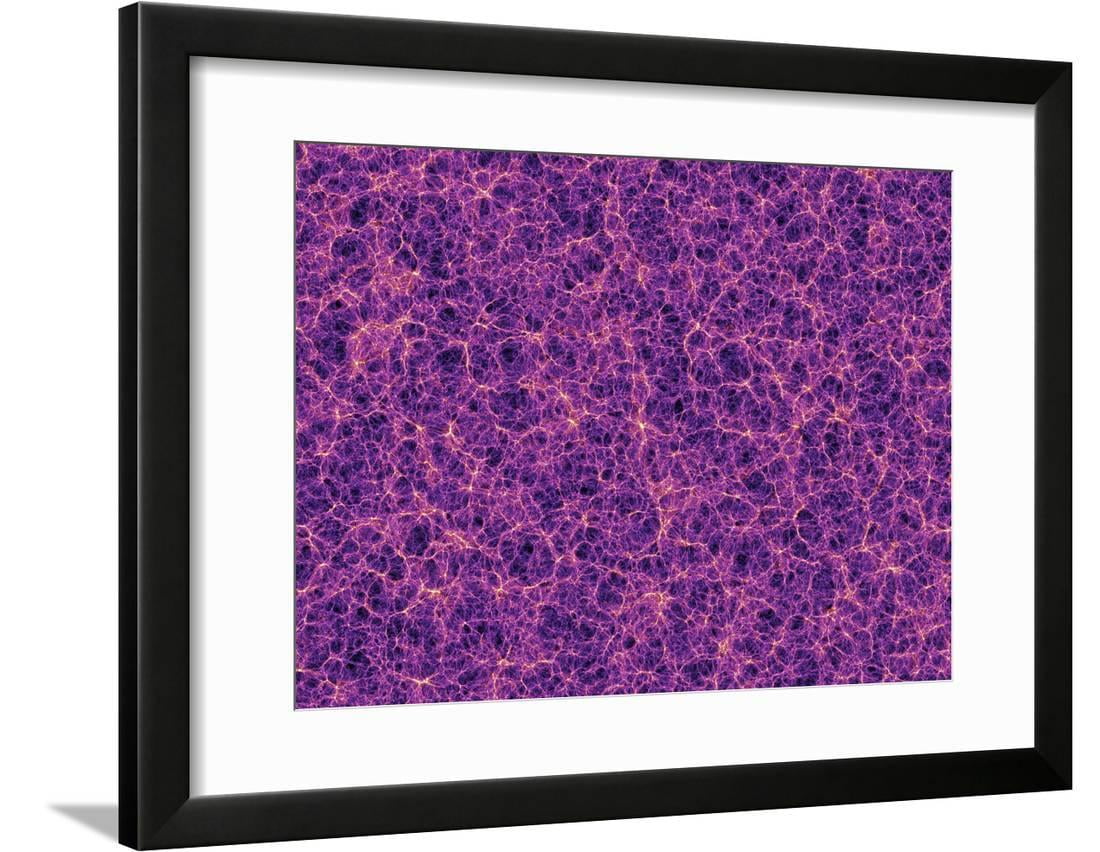 Dark Matter Distribution Framed Print Wall Art By Volker Springel ...