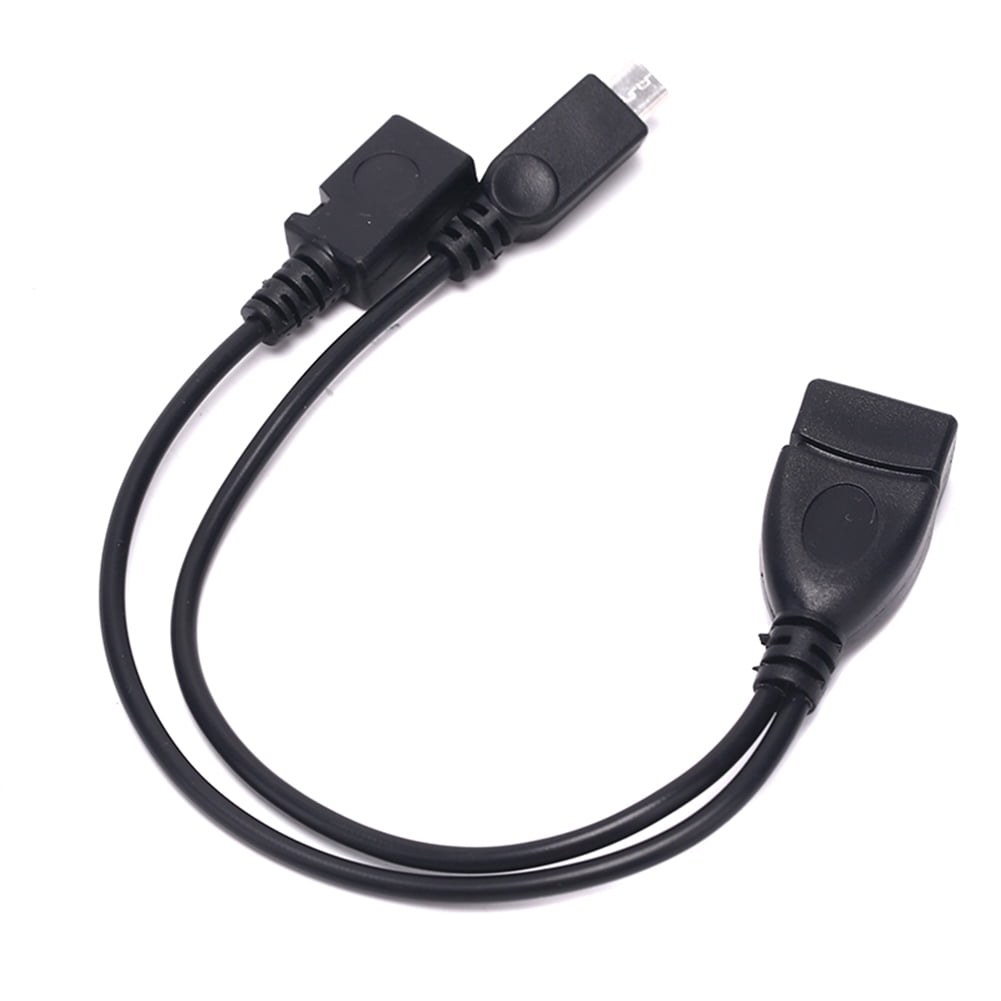 2 In 1 Micro Usb Otg Data Cable Host Power Y Splitter Can Be Externally ...
