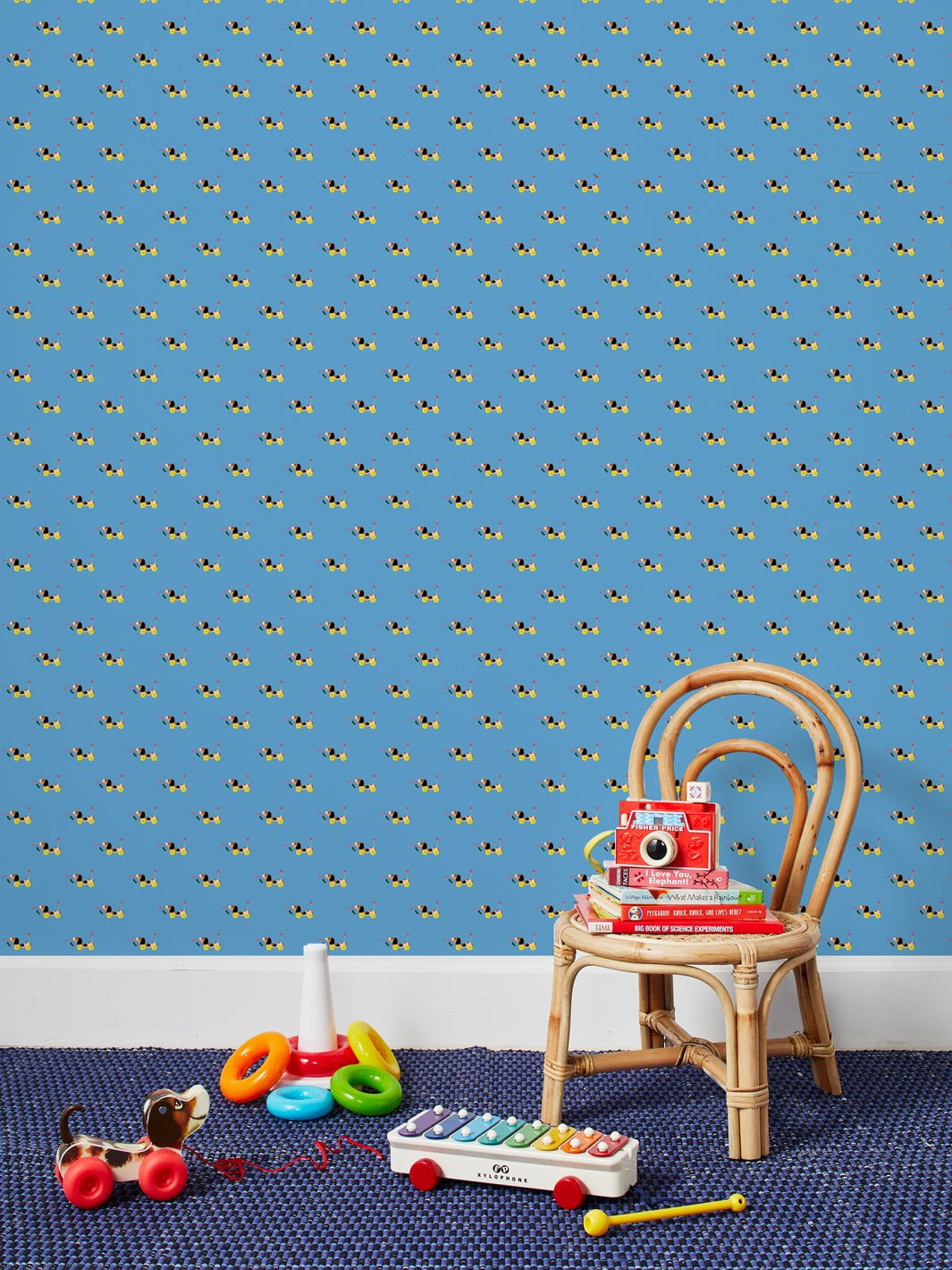 Little Snoopy Removable Vinyl Wallpaper by Fisher-Price - Denim ...
