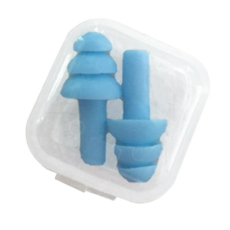 Baohd 1 Pair Earplugs Sleeping Noise Reduction Silicone Reusable Soft ...