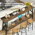 Tribesigns 70.8” Extra Long Console Table, Narrow Sofa Table for Office ...
