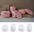 4-Piece Cup Shape Silicone Mold with Lid for Candle Jars, Storage ...