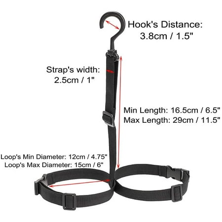 Set of 2 Fishing Wader Boots Hanger, Adjustable Wader Boots Strap Wader ...