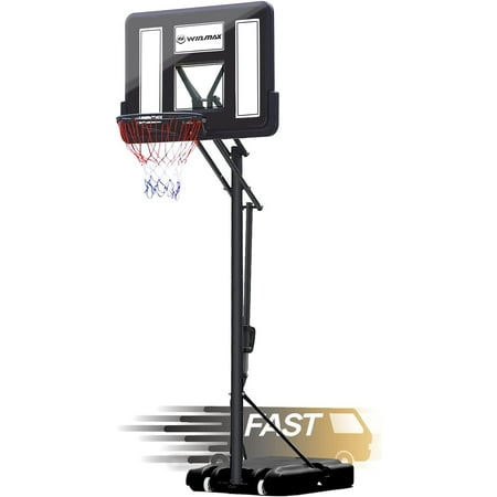 Portable Basketball Hoop Quickly Height Adjusted 4.9-10ft Outdoor ...