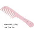 Wide Tooth Comb, Pink Detangling Comb, Hairdressing Comb for Home Salon ...