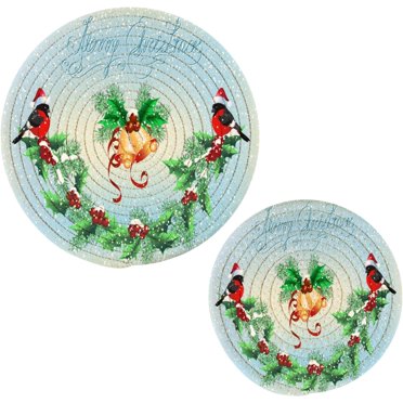 Wooden Trivets For Hot Dishes Insulation Pad,Tree Shape Trivet Set ...