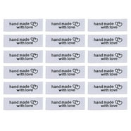 20pcs Handmade with Love Sewing Labels Embroidered Label Tags for Sew ...
