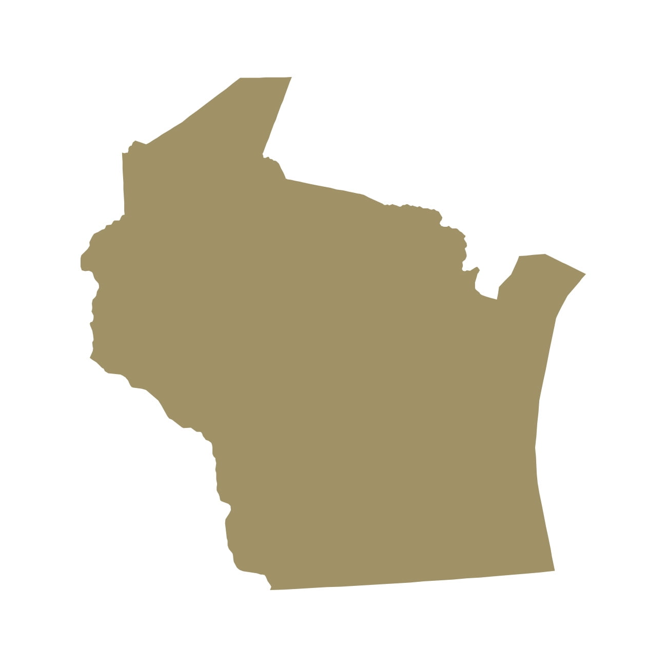 Wisconsin Shaped Sticker Decal Die Cut - Self Adhesive Vinyl ...