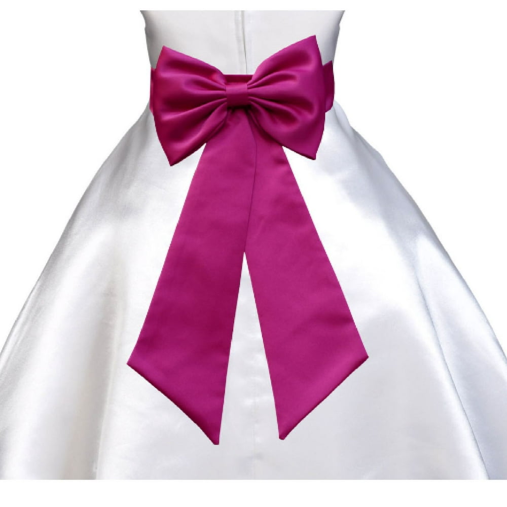 Ekidsbridal - Ekidsbridal Wedding Satin Tiebow Sash Bow Tie Sash with ...