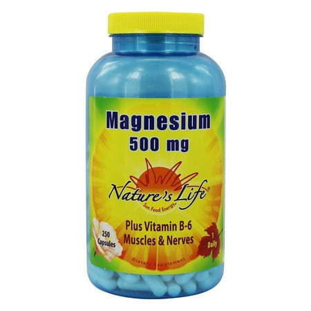 Nature's Life - Magnesium 500 mg. - 250 Capsules | Walmart Canada