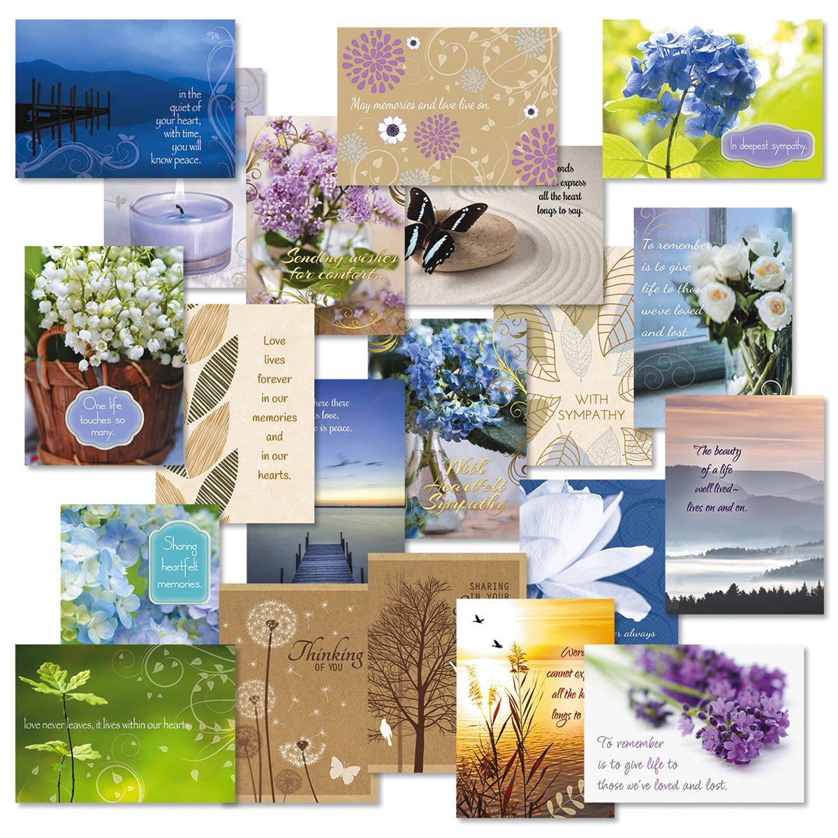 Expressions of Sympathy Note Card Assortment - set of 25 - Walmart.com