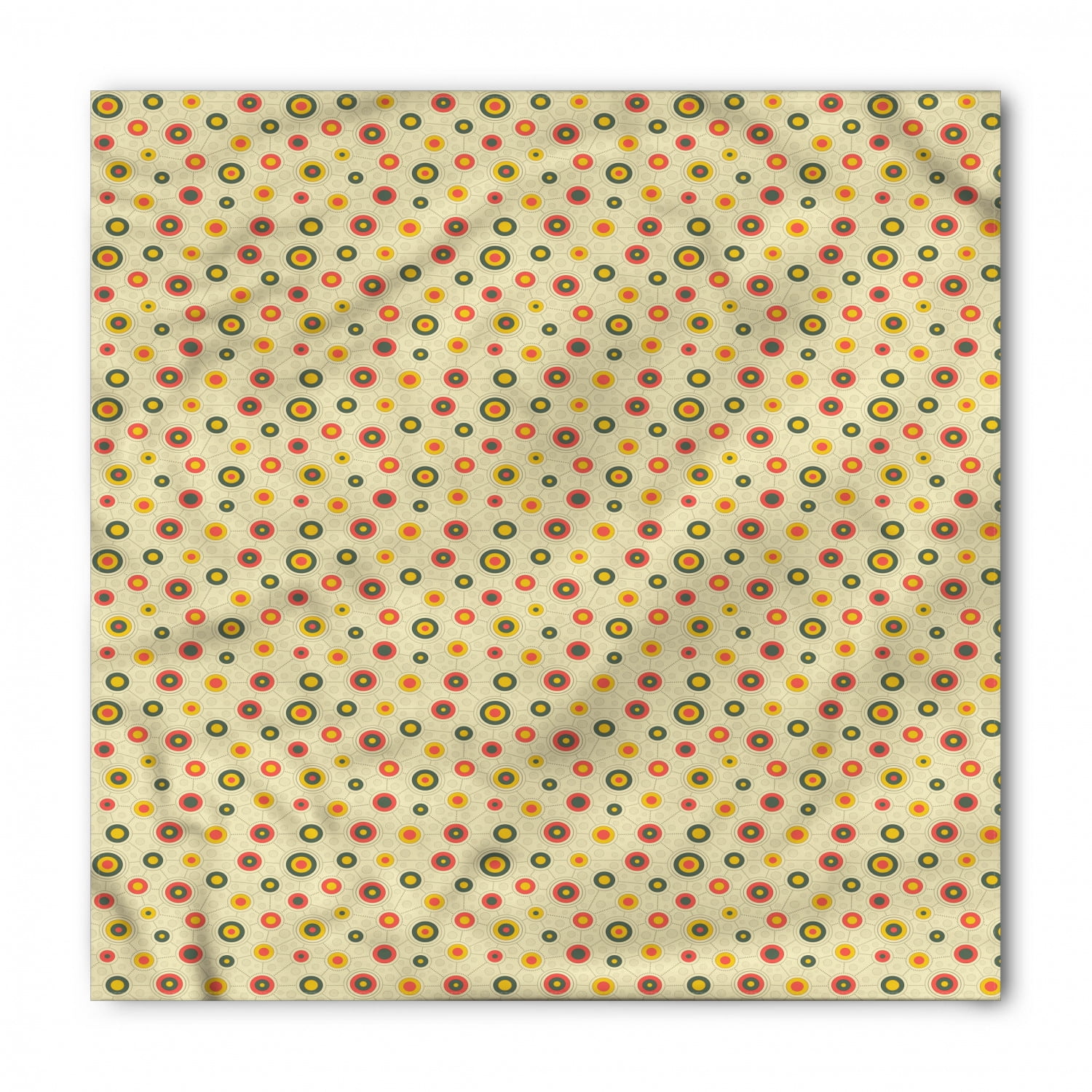 Abstract Bandana, Bullseye Circle Shapes, Unisex Head and Neck Tie, by ...