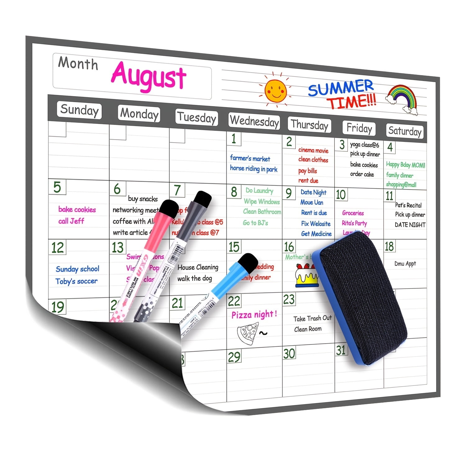 Click here for Grm Magnetic Refrigerator Dry Erase Calendar  12 X... prices