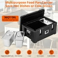 Top-Load Insulated Food Pan Carrier Food Warmer Box Hot Boxes for ...