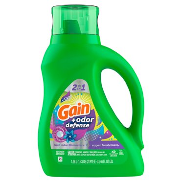 Gain Original Scent Liquid Laundry Detergent, 32 Loads, 46 fl oz ...