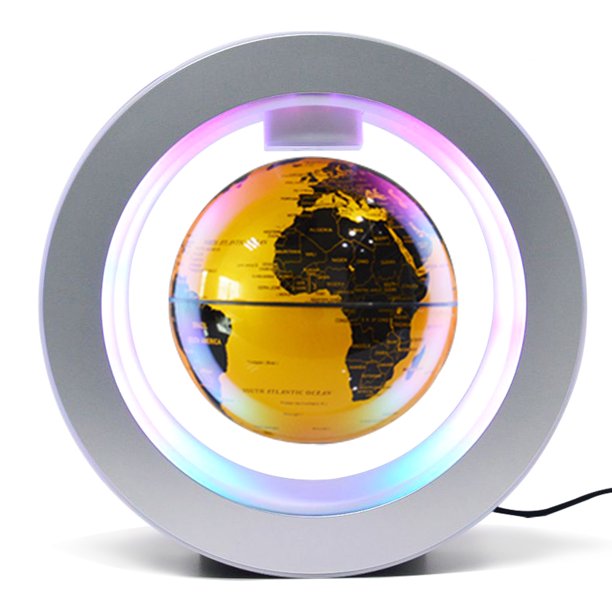 FlyFlise Floating Globe 6 Inch Magnetic Levitation Rotating World Map ...