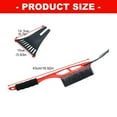 ABS Plastic Snow Scraper And Broom With Cold Resistant PVC Brush Ice ...