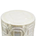 A&B Home Decorative Shelby Ceramic Garden Stool - Iridescent Cream ...