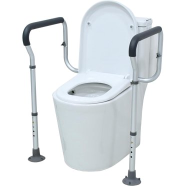 Essential Medical Supply Height Adjustable Free Standing Toilet Safety ...