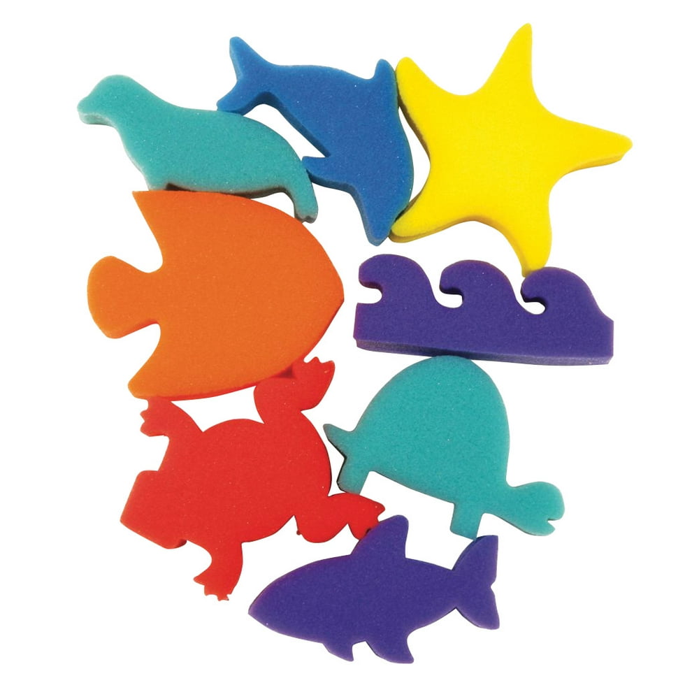 Creativity Street Ocean Paint Sponge, 3 in, Pack of 8 - Walmart.com ...