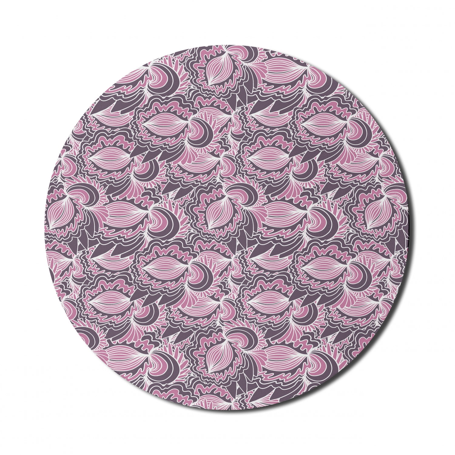 Abstract Mouse Pad for Computers, Geometric Patterns Along Floral ...