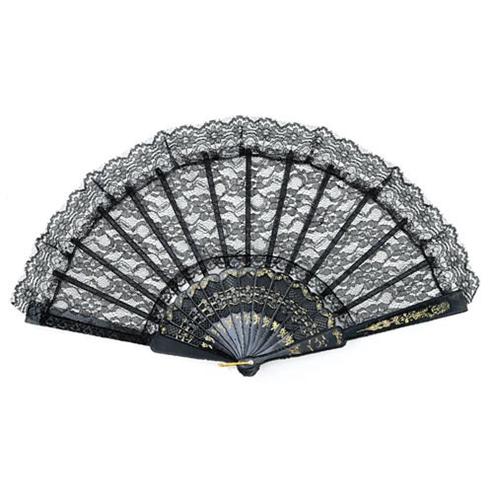 Lace Fan in Black - Walmart.com - Walmart.com