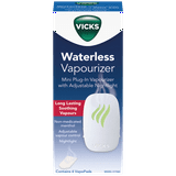 Vicks Plug-in Waterless Vaporizer with Nightlight, 100 sq ft, V1750 ...