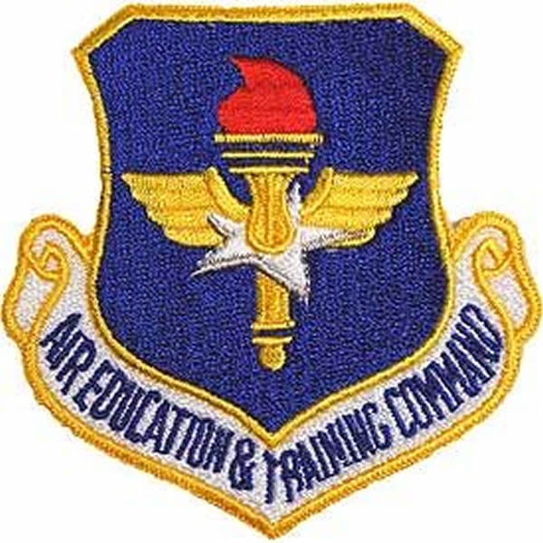 US AIR FORCE USAF AIR EDUCATION AND TRAINING COMMAND PATCH - Color - Veteran Owned Business ...
