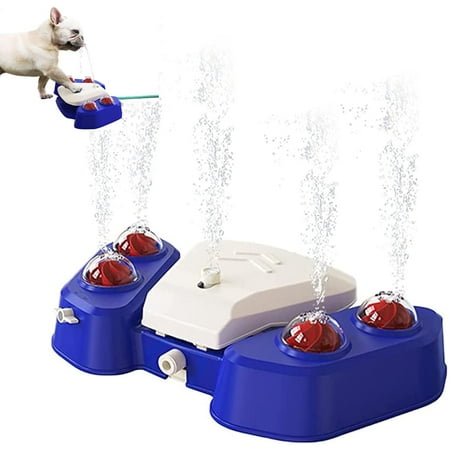 Outdoor Dog Water Fountain Step-On Pet Sprinkler Toy Easy Paw Activated ...