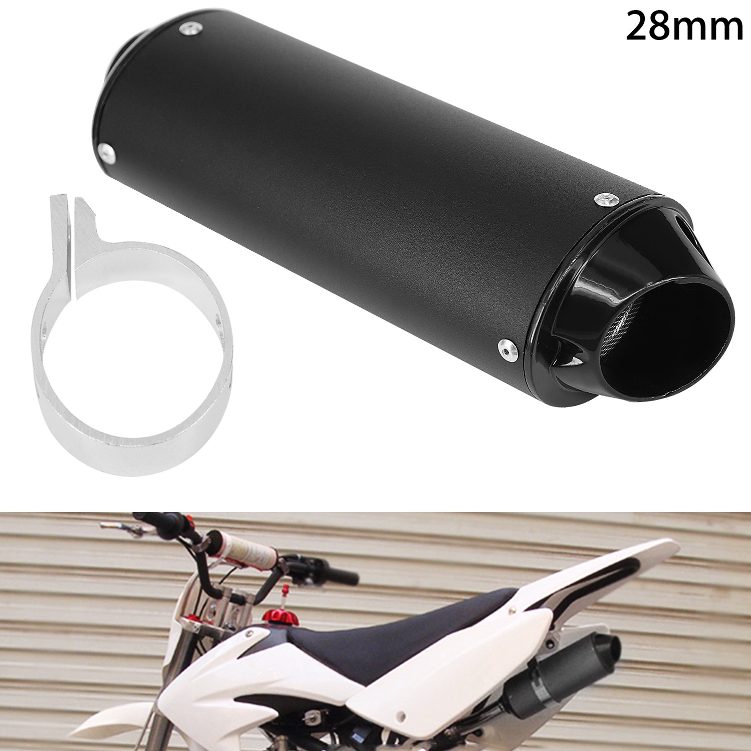 28 32 38mm Muffler Exhaust Pipe Clamp 50cc 110cc 125cc Dirt Pit Quad 28 32 38mm Muffler Exhaust Pipe Clamp 50cc 110cc 125cc Dirt Pit Quad