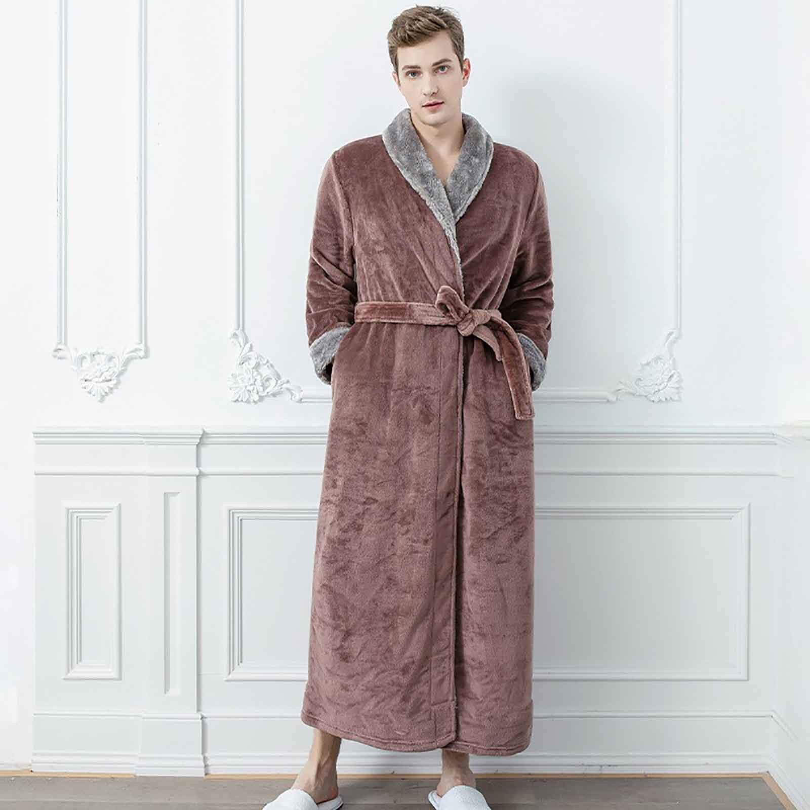 Click here for Eqwljwe Mens Robes Plush Clearance Big And Tall Tw... prices