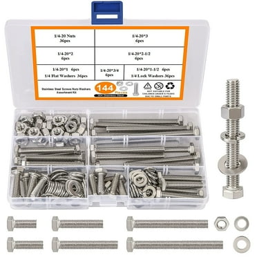 240 Pc. Metric Nut And Bolt Hardware Kit - Walmart.com
