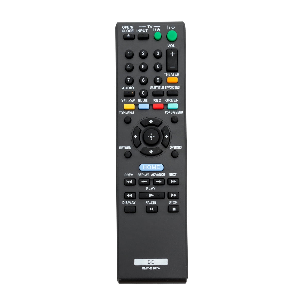 New Remote Control RMT-B107A fits for SONY BLU-RAY DISC PLAYER BDP-S270 ...