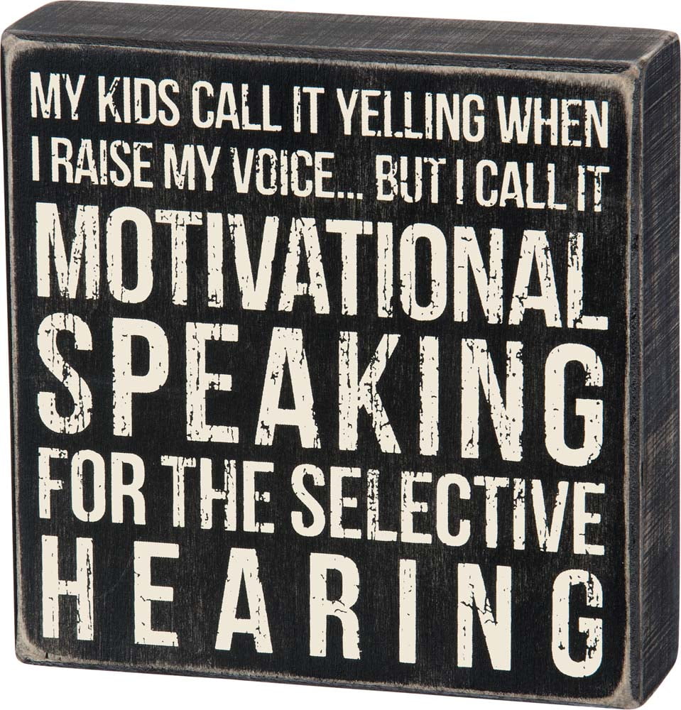 Primitives Motivational Speaking Box Sign - Walmart.com