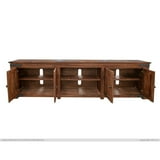 Umey 93 Inch TV Media Entertainment Console - Parota Wood - Rustic ...