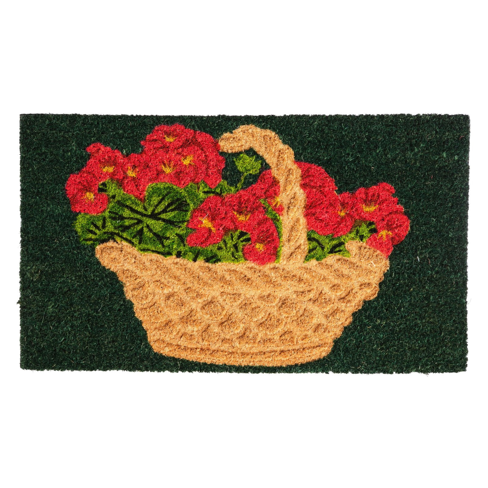 Evergreen Geranium Basket Coir Mat, 28 x 16 inches - Walmart.com