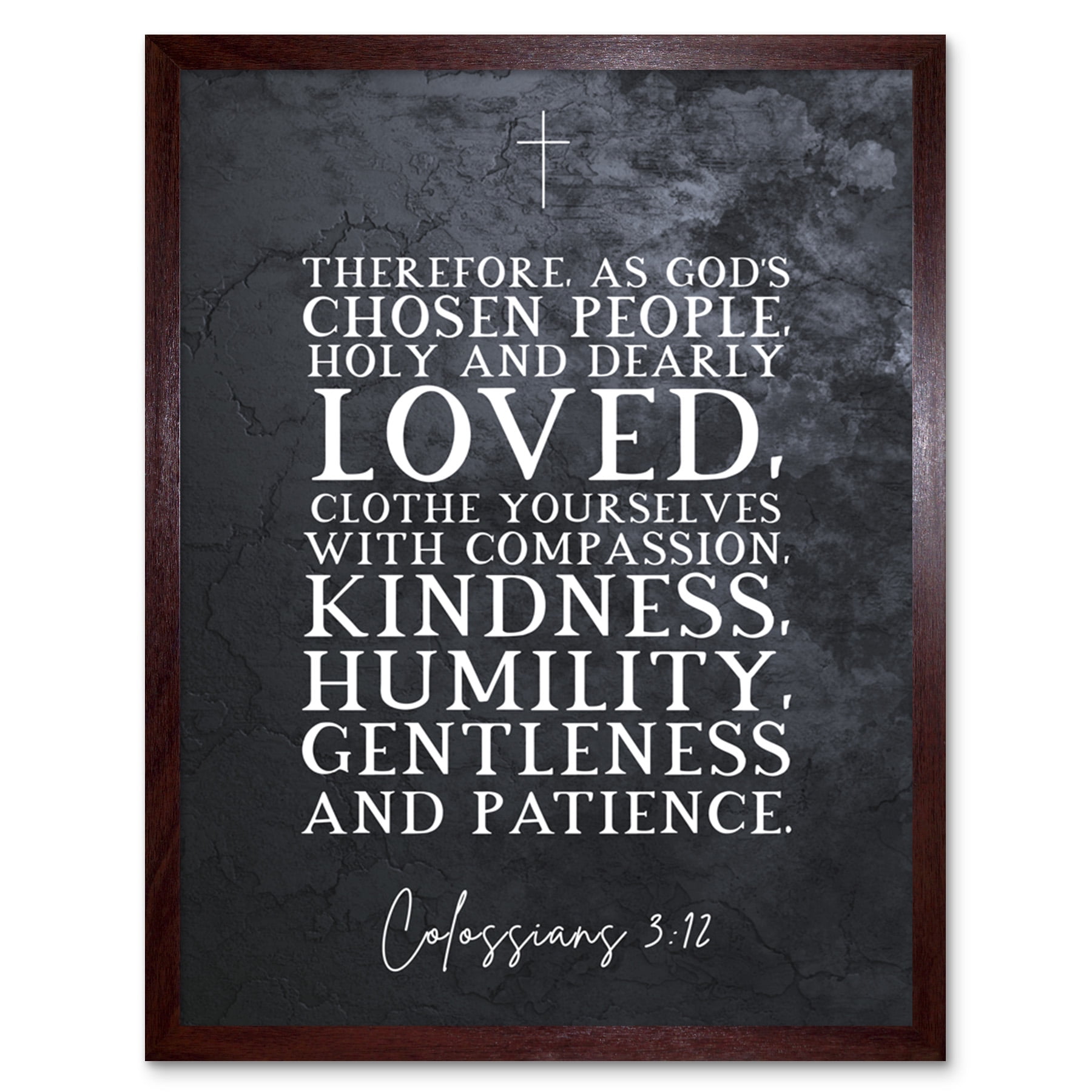 Colossians 3:12 Clothe Yourselves with Compassion Christian Bible Verse ...