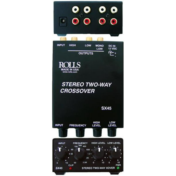 Rolls SX45 Tiny Stereo 2 Way Crossover - Walmart.com - Walmart.com