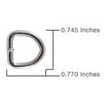 50 - Country Brook Design® 1/2 inch Welded D-Rings - Walmart.com