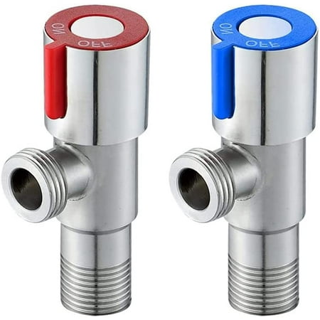 YDJKET 2 Pieces Angle Faucet, Faucet Angle Valve, Stainless Steel Angle ...