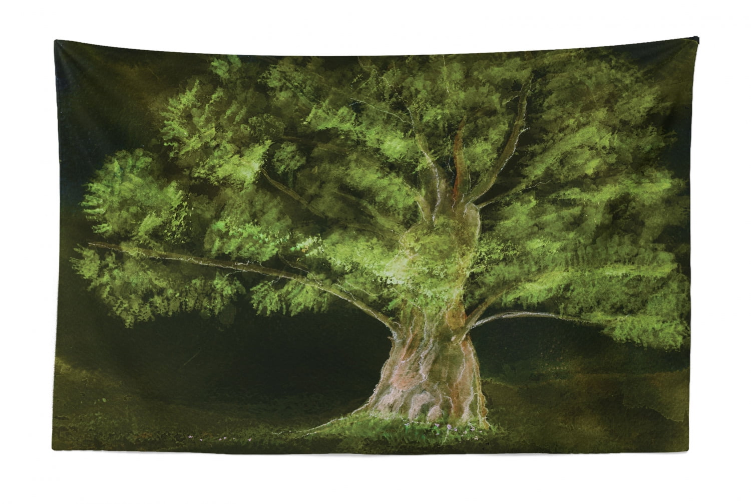 Tree Tapestry, Illustration of a Round Formation of Colorful Flowers ...