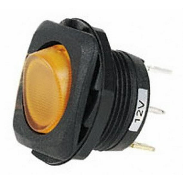 HELLA H61925001 Switch Rocker SPST INC Amber - Walmart.com