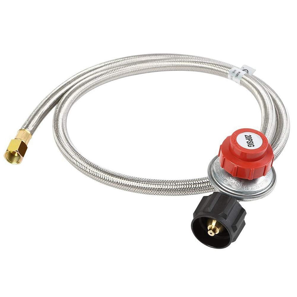 48 Inch 20 PSI High Pressure 0-20 PSI Propane Regulator Hose, Fits ...