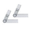 Pack of 2 Professional Design 360 Degree Protractor for Accurate Angles ...