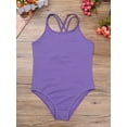 Fldy Kids Girls Gymnastic Leotard Spaghetti Straps Ballet Leotard ...
