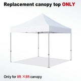 EUROMAX USA 8x8 Replacement Canopy Top, UV/Water Resistant, Fits Ez Pop ...