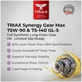 TRIAX, Synergy Gear Max 75W-90 GL-5 Full Synthetic Gear Oil, 1 Gallon ...