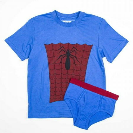 Marvel Spider-Man Boy's Shirt/Underwear Underoos Set X-Small 4 ...