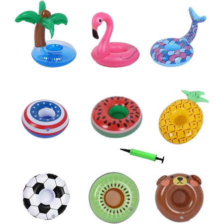 Floating Drink Cup Holder for Pool,10 Pack Inflatable Drink Holder ...